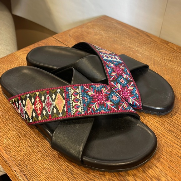 Johnny Was | Shoes | Johnny Was Black Beatriz Size 39 Black Embroidered ...